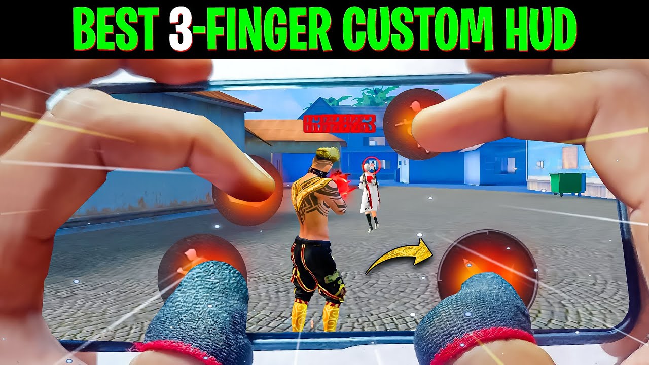 Best 3 Finger Pro Custom HUD | 3 Finger Controls Free Fire | 2024 - YouTube