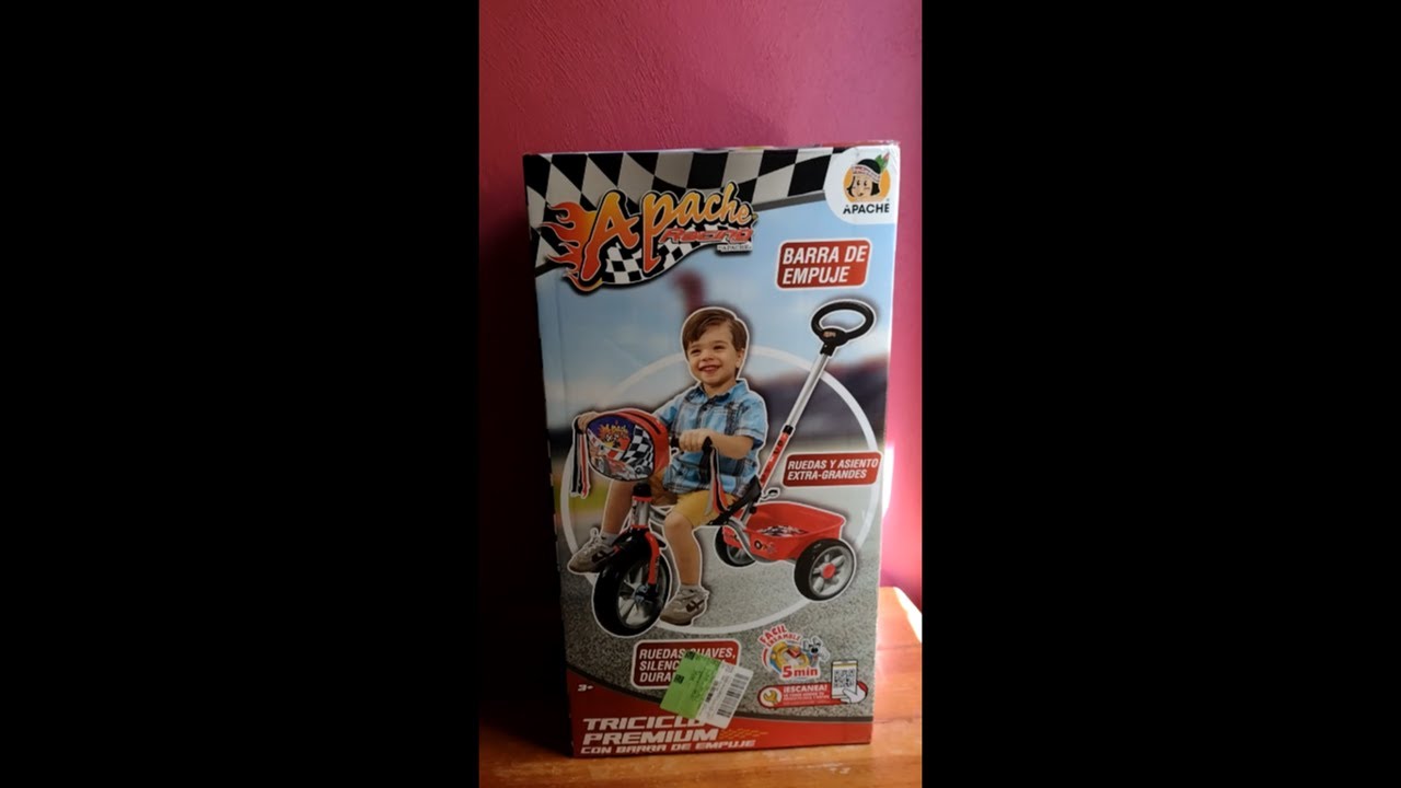 Triciclo Apache Deluxe rojo (unboxing) - YouTube