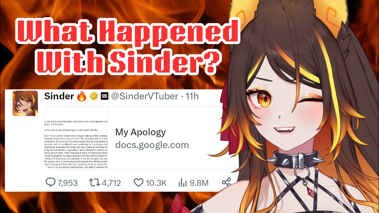The BIGGEST Dumpster Fire in VTuber History: The Sinder Situation - YouTube