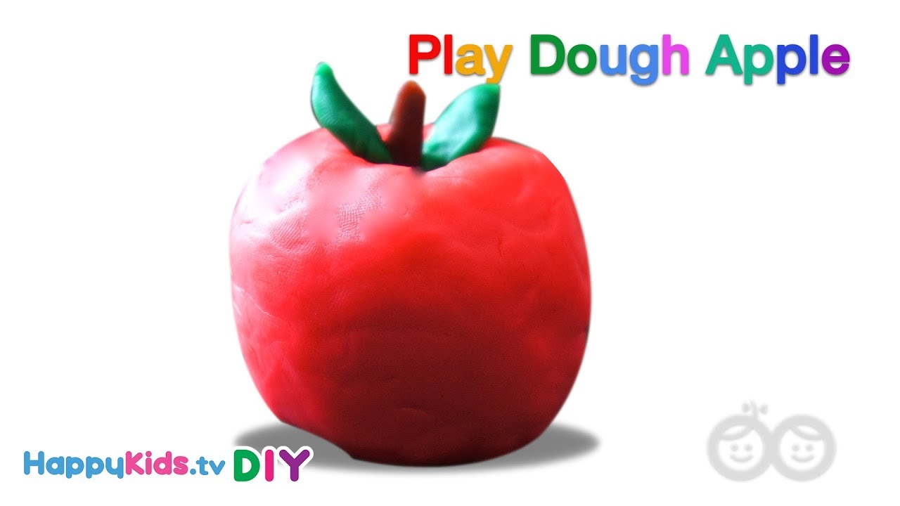 Back To School Play Dough Apple | PlayDough Crafts | Kid's Crafts and ...