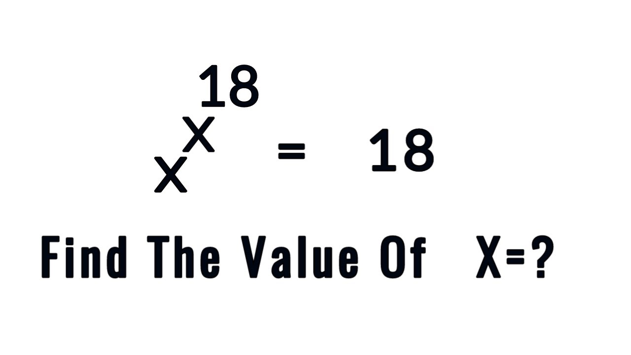 Algebra Math Problem | Find the Value of X in this Equation - YouTube