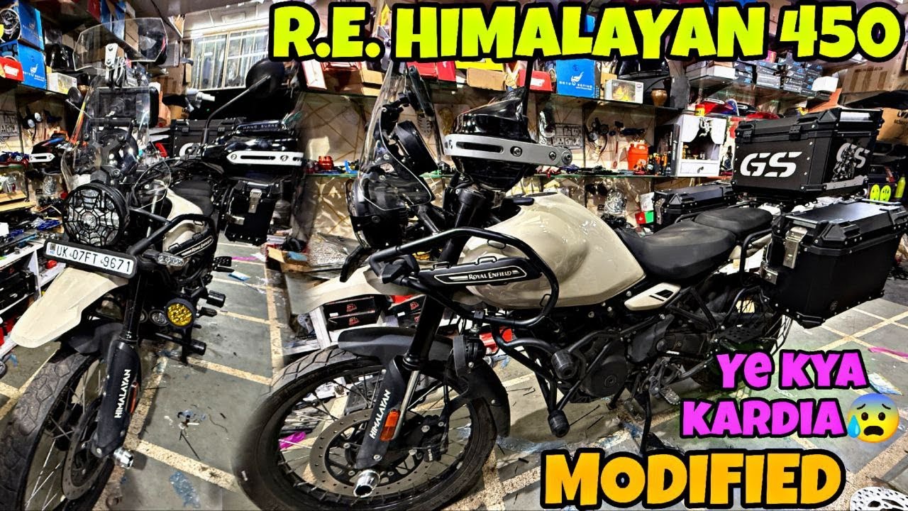 Royal Enfield HIMALAYAN 450 me kardi Tagdi Touring Modifications ...