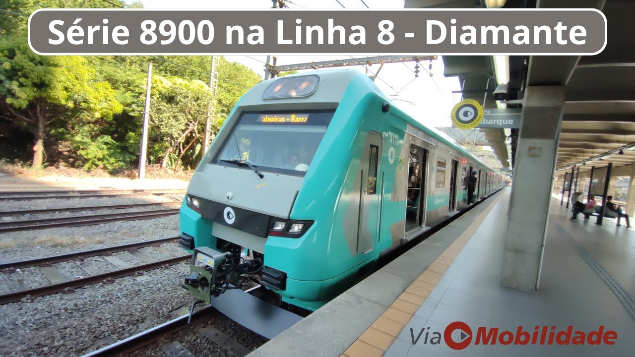 Novos trens da Via Mobilidade circulando pela linha 8 - diamante! - YouTube