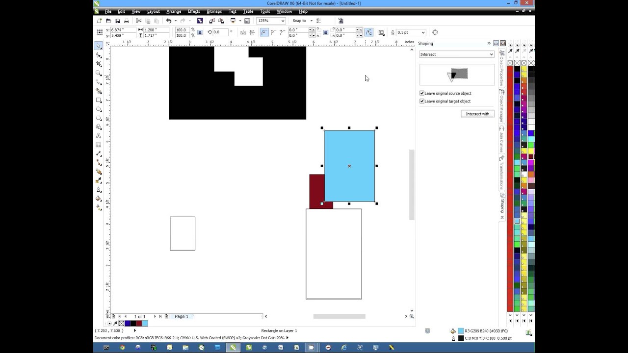 Using The Shaping Tool In CorelDRAW X6 - - YouTube
