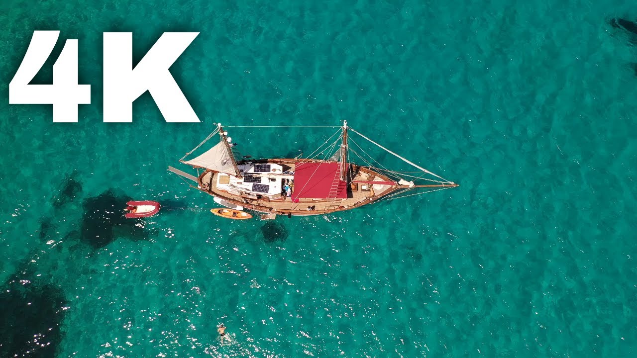 Sailing Yachts and Stunning Boats in Seaside Paradise 4K UHD #chill # ...