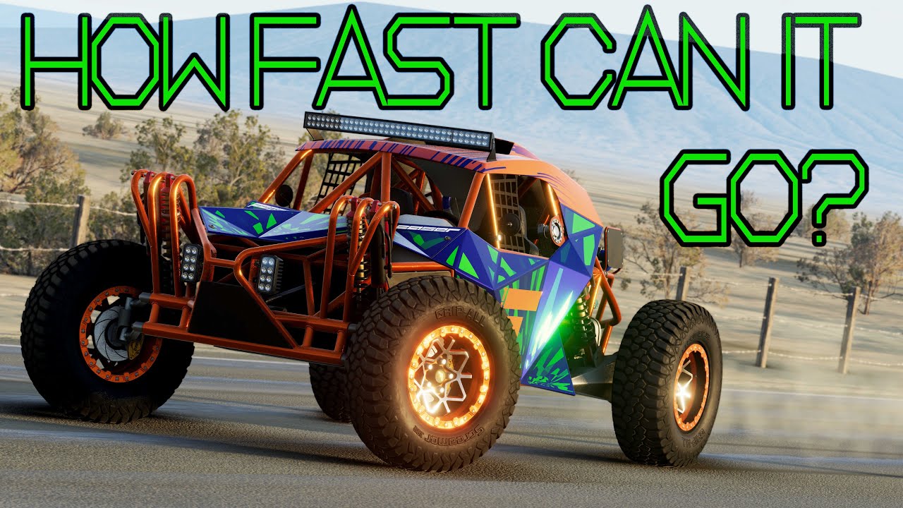 BeamNG.drive Baja Buggy Extreme Top Speed Run - YouTube