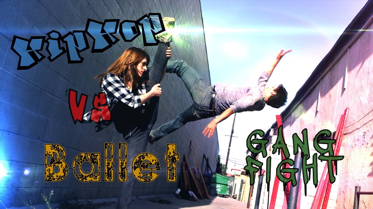 Hip hop VS Ballet GANG FIGHT (Stunt Fight Practice) Reupload - YouTube
