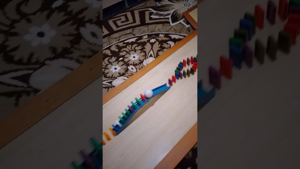 TWO CONNECTED DOMINO WALLS! - YouTube