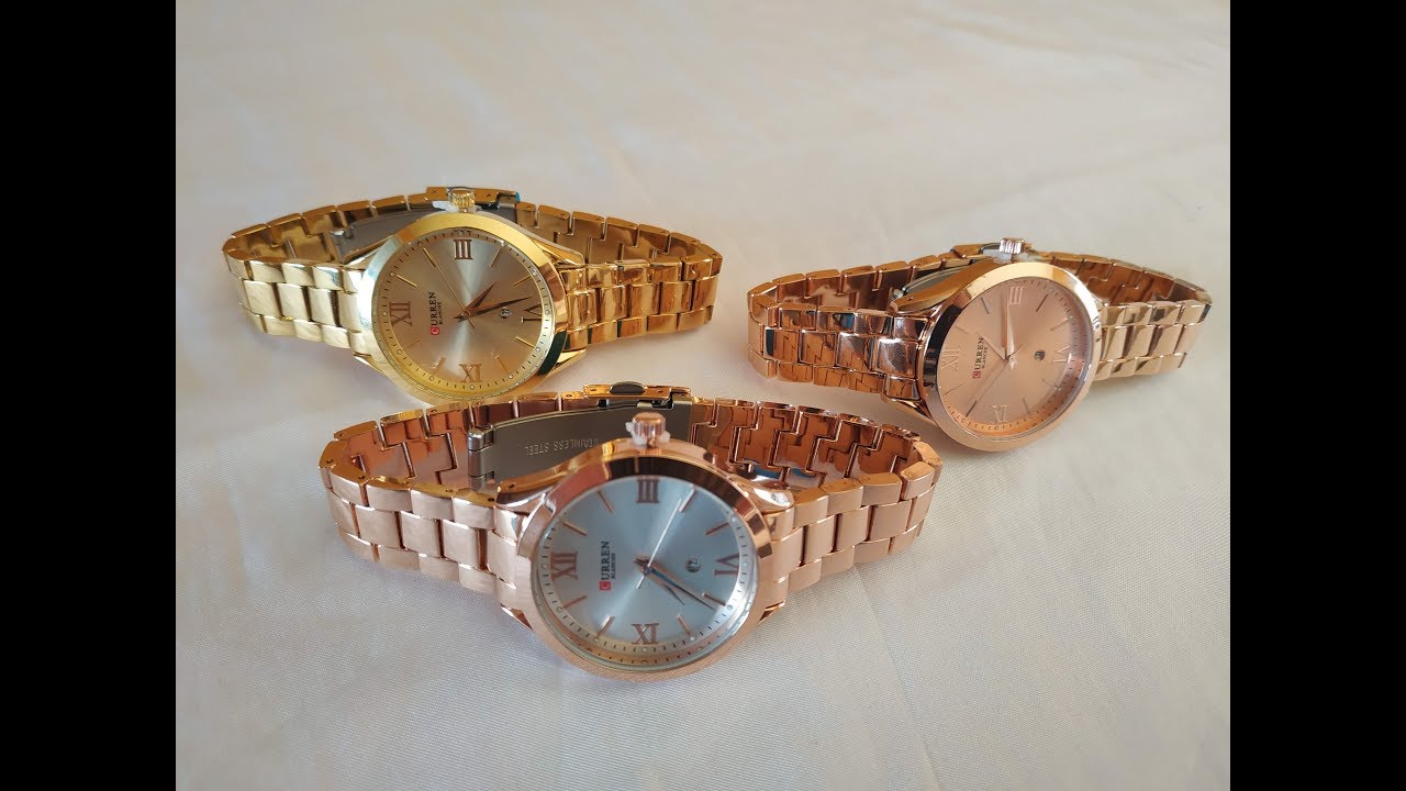 RELÓGIO CURREN 9007 FEMININO - YouTube