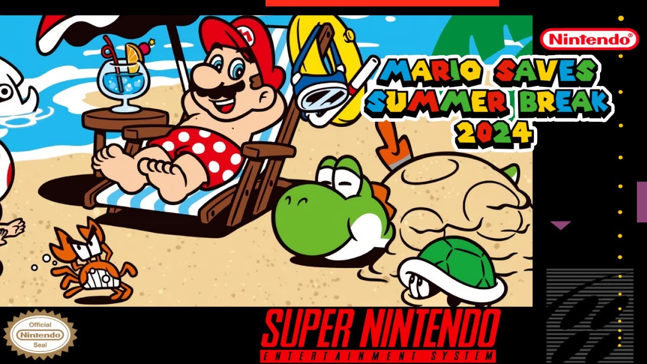 Mario Saves Summer Break 2024 - Hack of Super Mario World [SNES] - YouTube