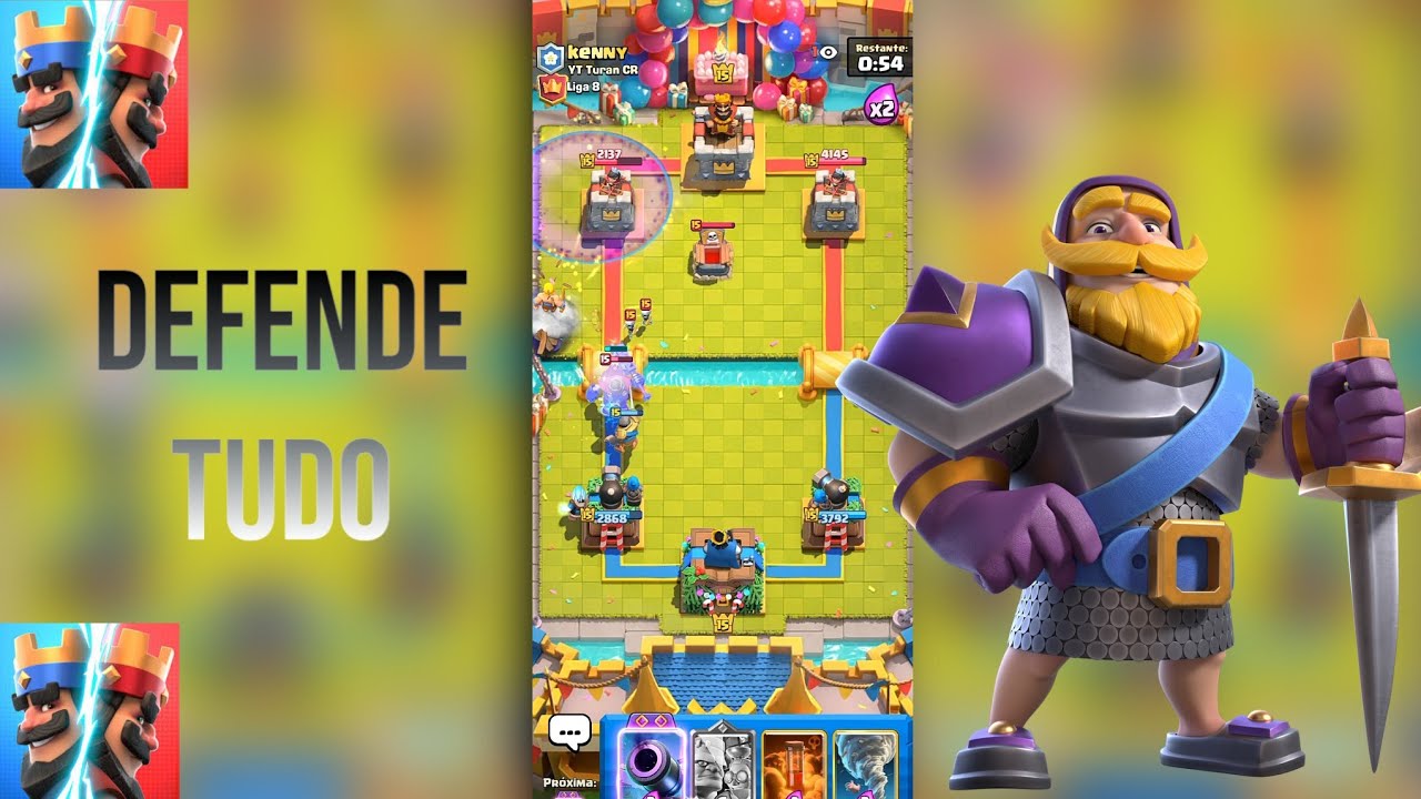 COMO JOGA COM O DECK QUE DEFENDE TUDO SPLASH YARD - CLASH ROYALE - YouTube