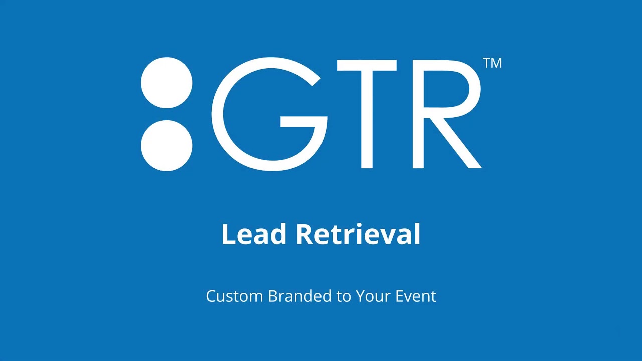 GTR™ - Lead Retrieval Basics - YouTube