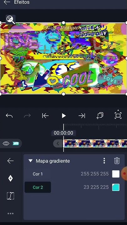How to make videoup v9 gradient map on alight motion - YouTube