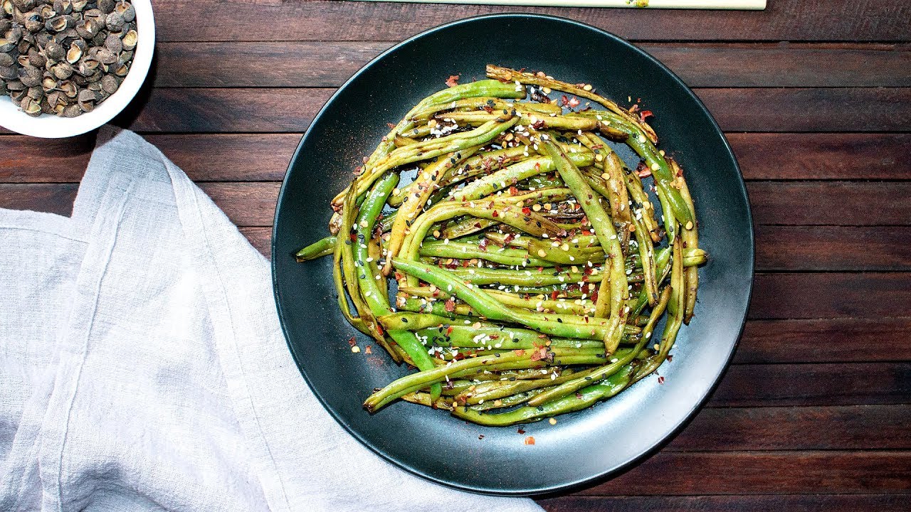 How to make Chinese Szechuan Green Beans - YouTube