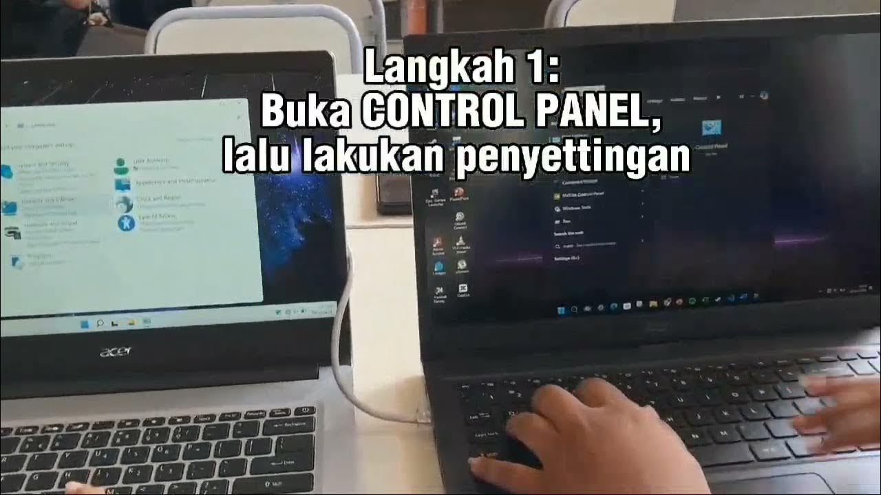 MENGKONEKSIKAN & SHARING DATA 2 BUAH LAPTOP - YouTube