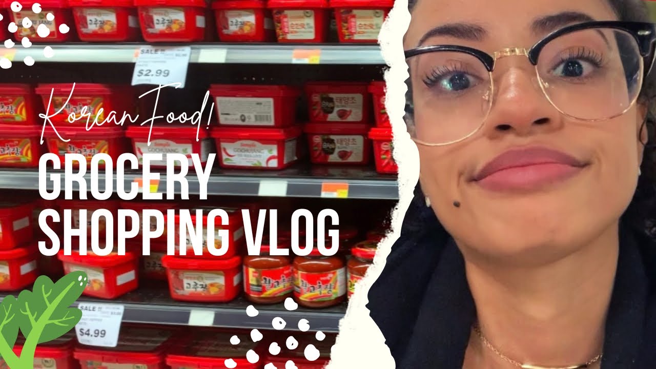 $100 Grocery Shopping Vlog and Haul! Korean Snacks! - YouTube
