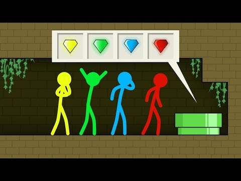 Red and Blue , Stickman Animation - (Escape Part 75) - YouTube