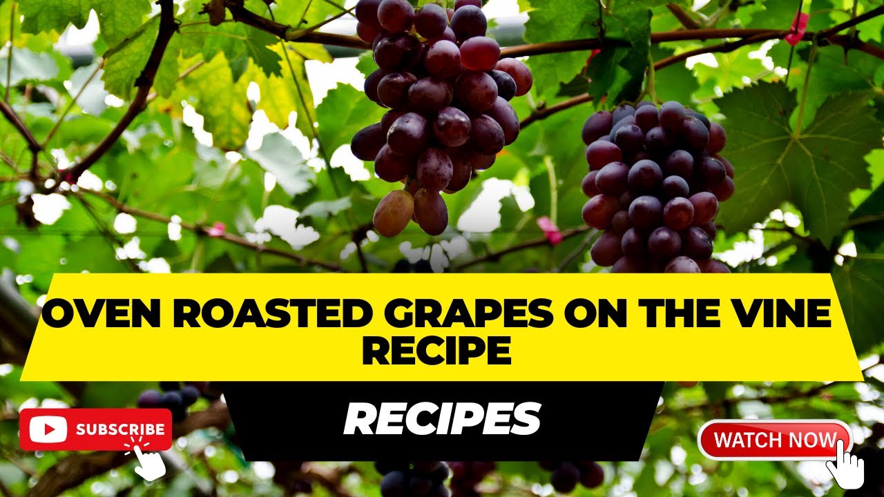 Oven Roasted Grapes on the Vine Recipe #cooking #recipes #Grapes - YouTube