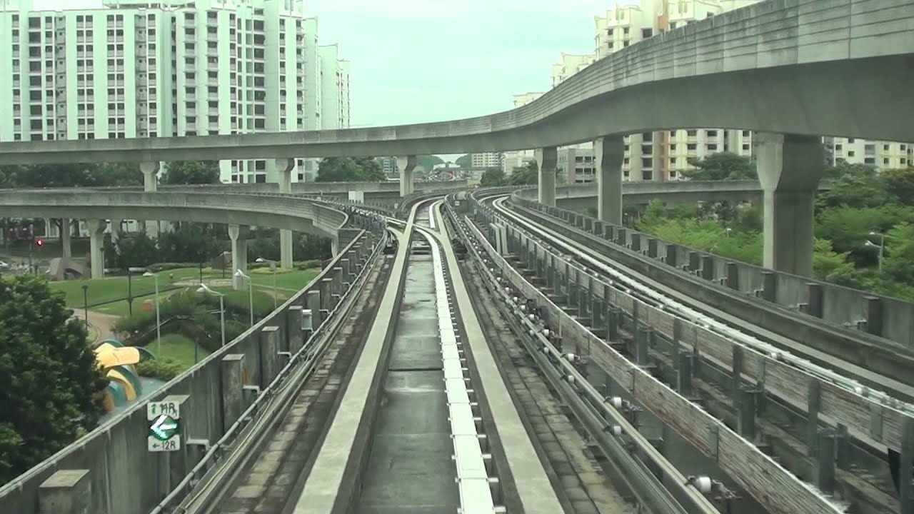 シンガポールLRT Sengkang線 West Loop 前面展望（Sengkang→Farmway）左回り - YouTube
