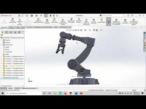 Brazo Robótico en SolidWorks 2020 - YouTube