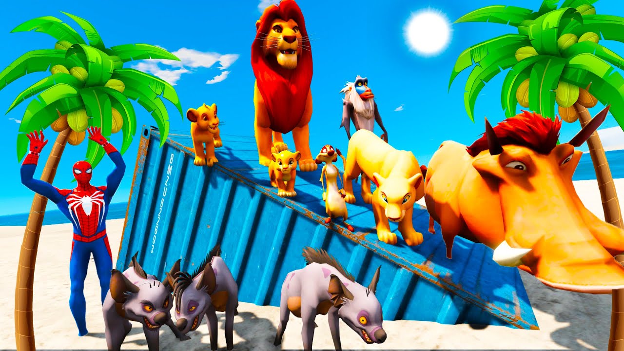The Lion King Timon and Pumbaa Shenzi, Banzai, Ed, Rafiki! OBSTACLES ...