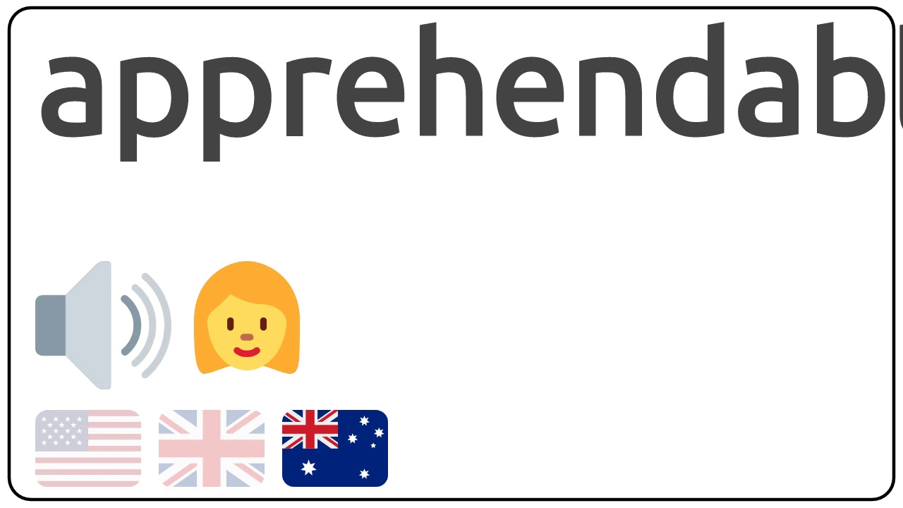 How to pronounce apprehendable in english? - YouTube