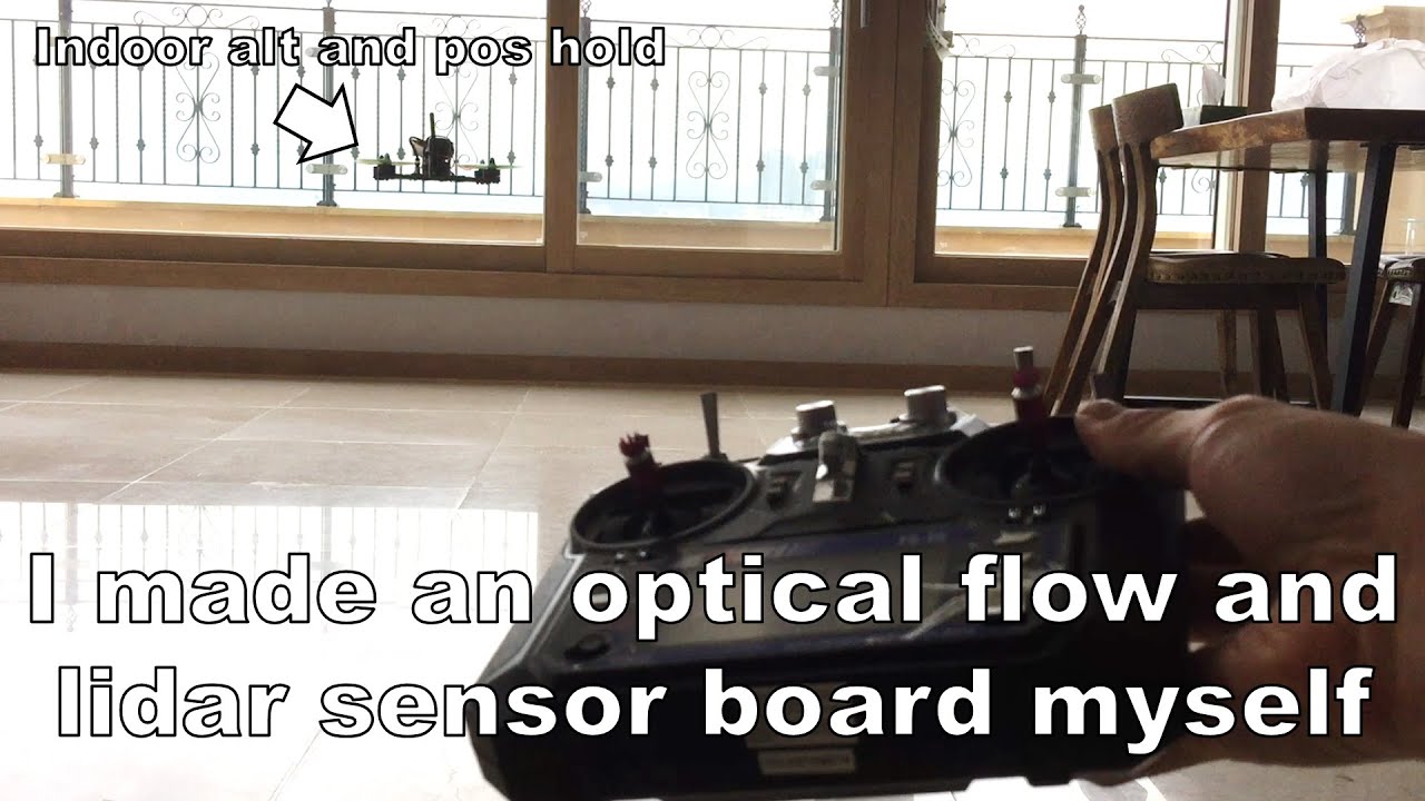 I made an optical flow and ToF lidar sensor board myself - YouTube