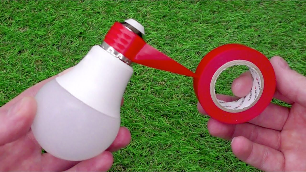 This is Genius! Wrap a non-working Led Bulb with insulating tape and ...