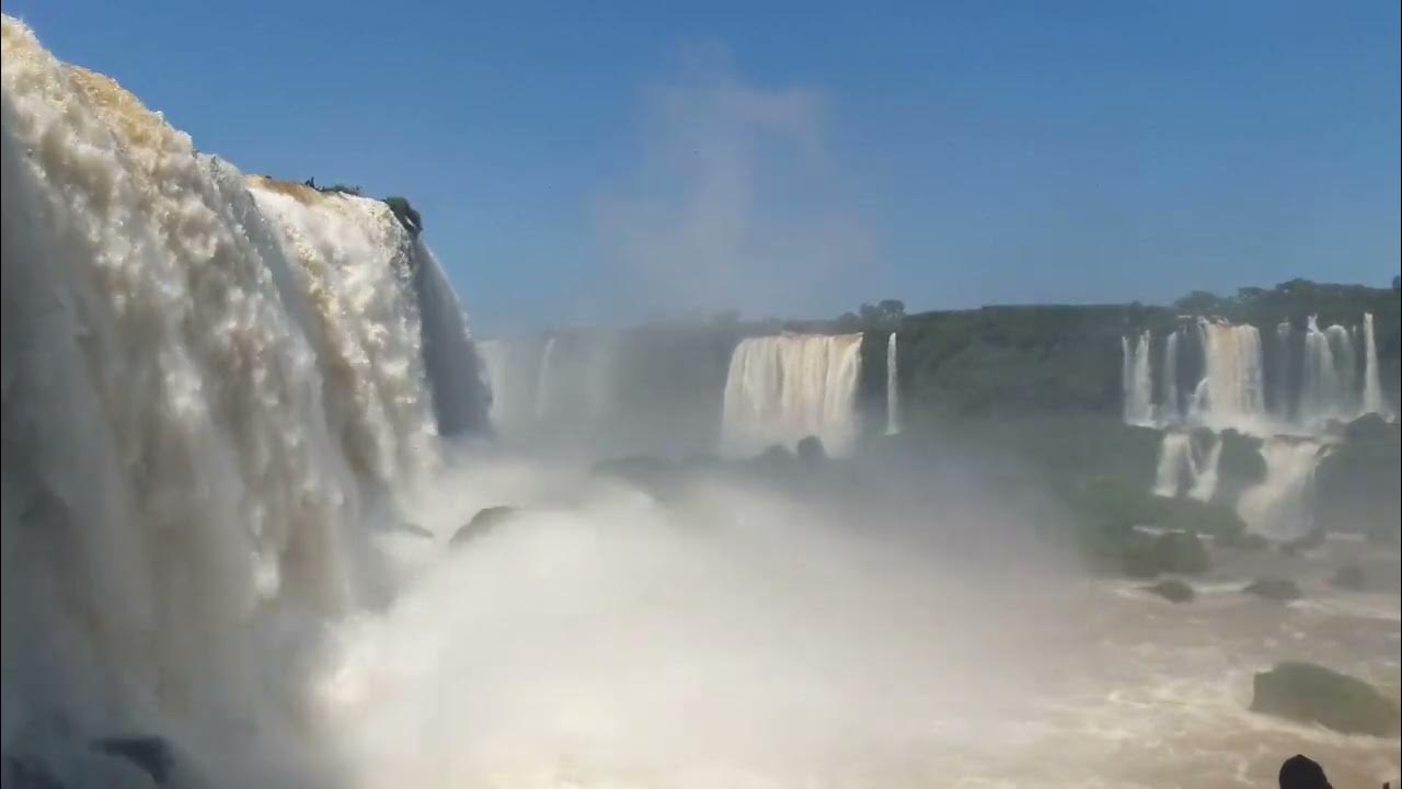 3 HOURS OF LOUD GUSHING SOUND OF LARGE WATERFALLS - YouTube