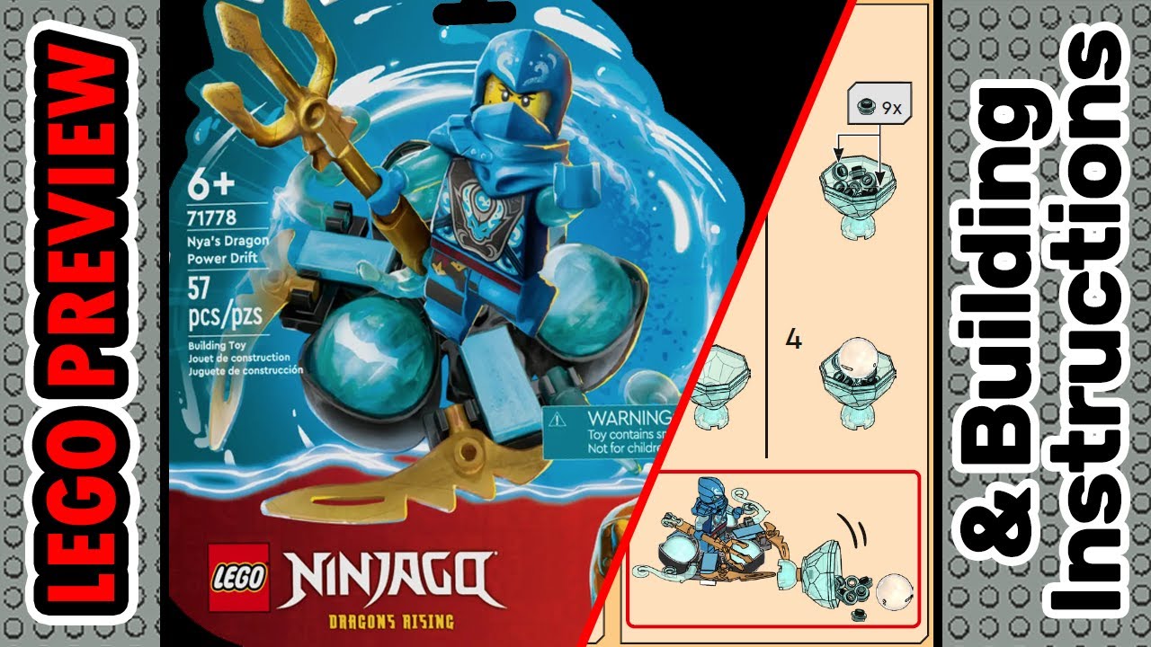 PREVIEW: 71778, LEGO NINJAGO, Nya's Dragon Power Spinjitzu Drift ...