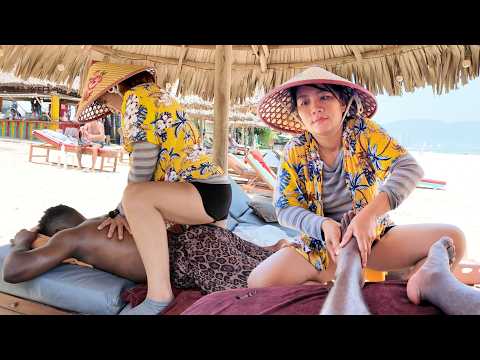 Beach Massage Lady Deserved my Small Tip – Da Nang 🇻🇳