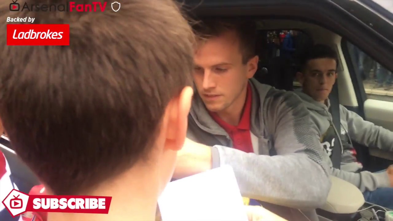 Rob Holding, Chuba Akpom & Arsenal Legend Bob Wilson Leaving The ...