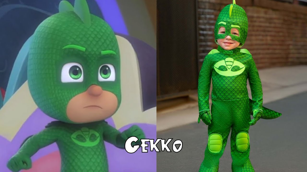 PJ MASKS in Real Life - YouTube