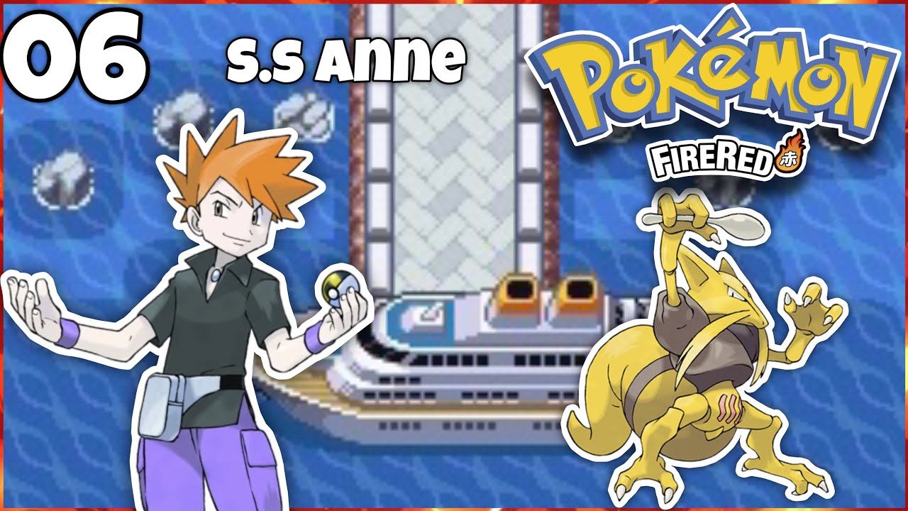 Pokemon Fire Red Walkthrough (2025) Part 6: SS Anne and HM Cut - YouTube