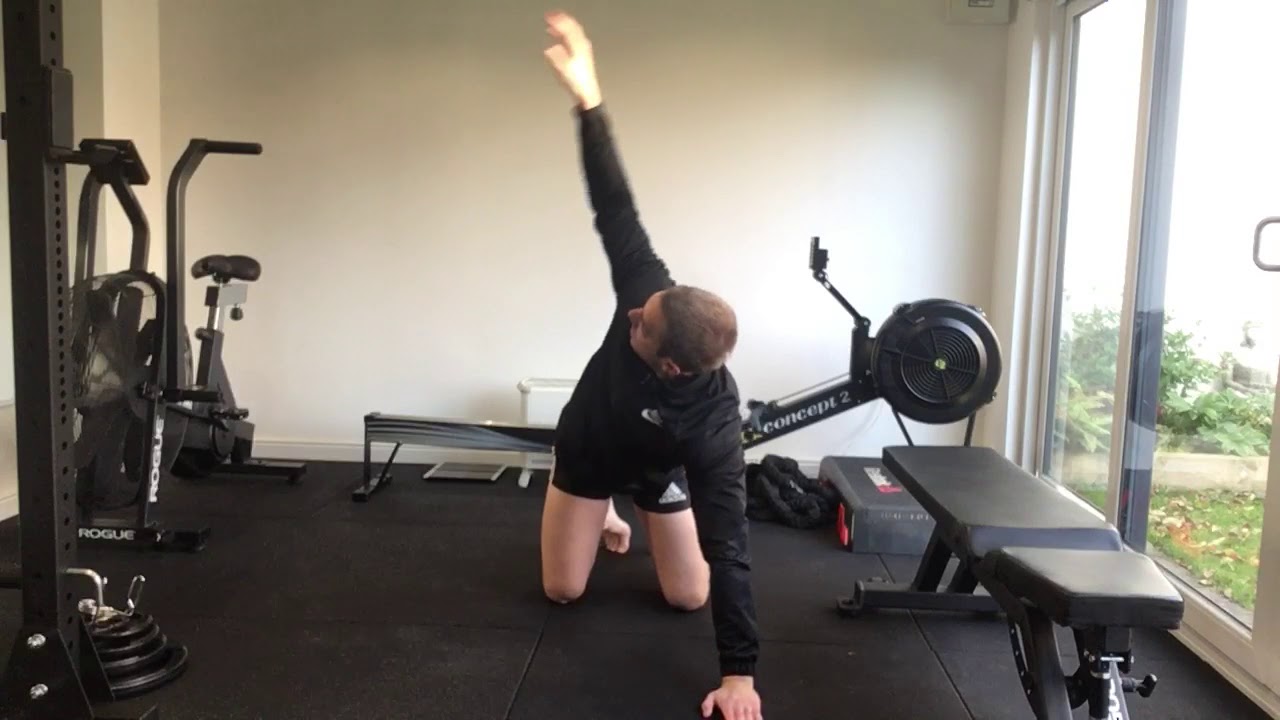 Thread the needle warm up - YouTube