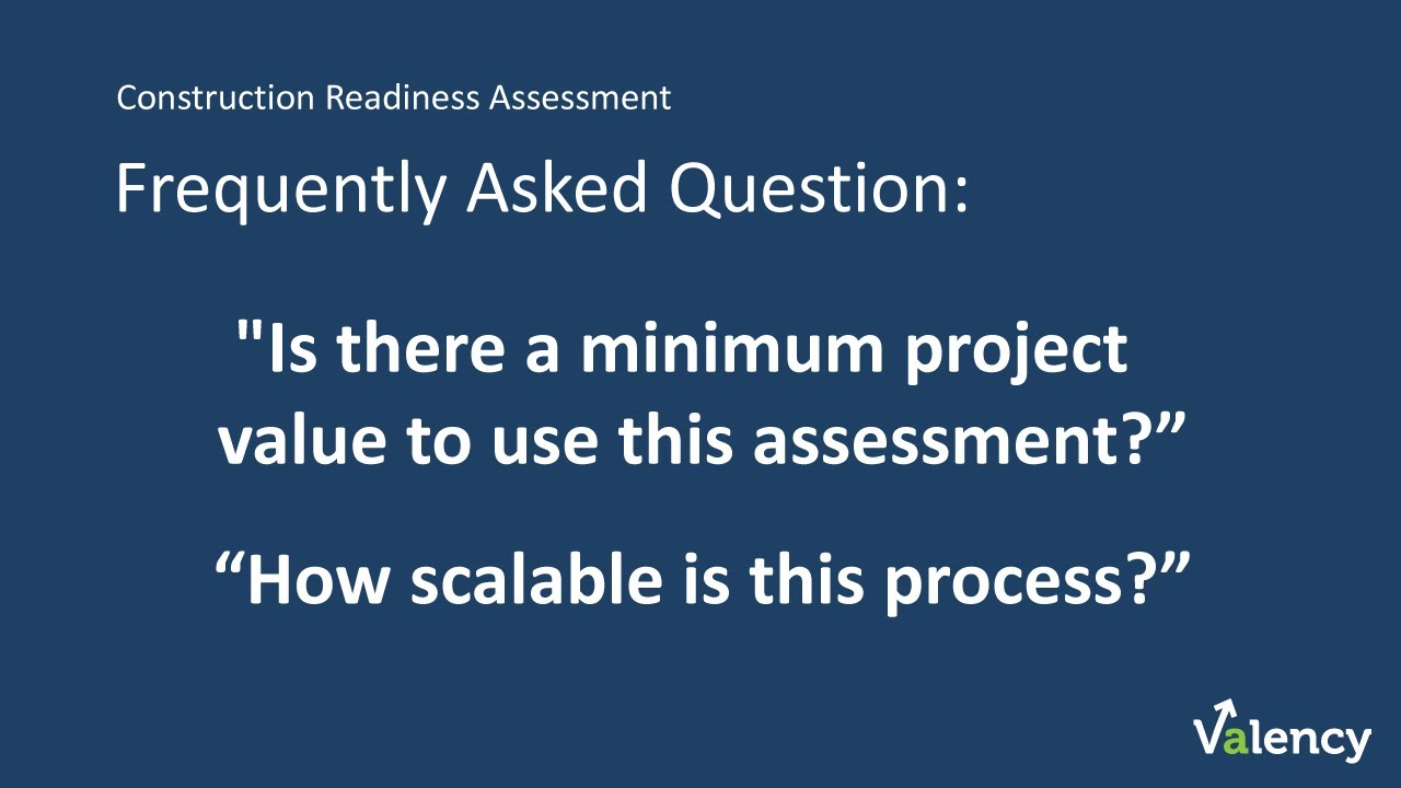 FAQ: How Scalable is the Construction Readiness Assessment? - YouTube