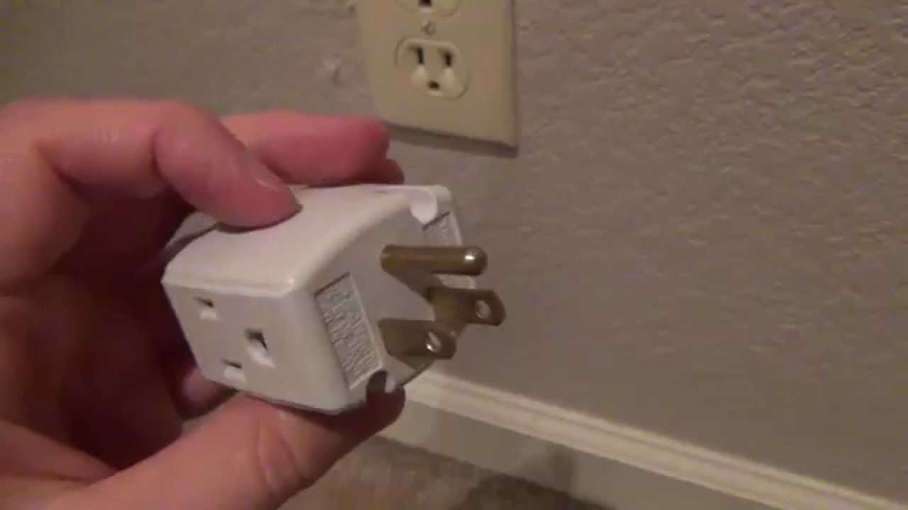 GE Grounded Power Outlet 3-Way Splitter (White 58368) Review - YouTube