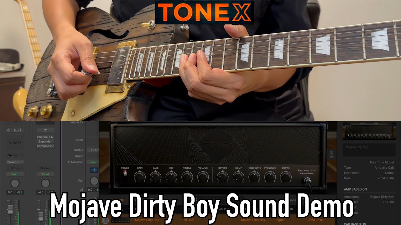 "Very Nice Distortion Sound👍" TONEX Mojave Dirty Boy Sound Demo - YouTube