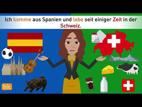 Deutsch lernen | Sich auf Deutsch vorstellen (A1) | Dialoge, Beispiele und Hörübung