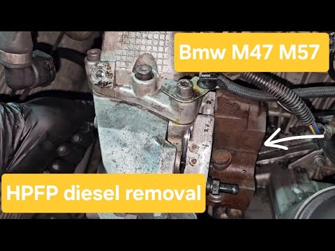 How to remove the High Pressure Fuel Pump! Bmw M47 M57 engines - YouTube
