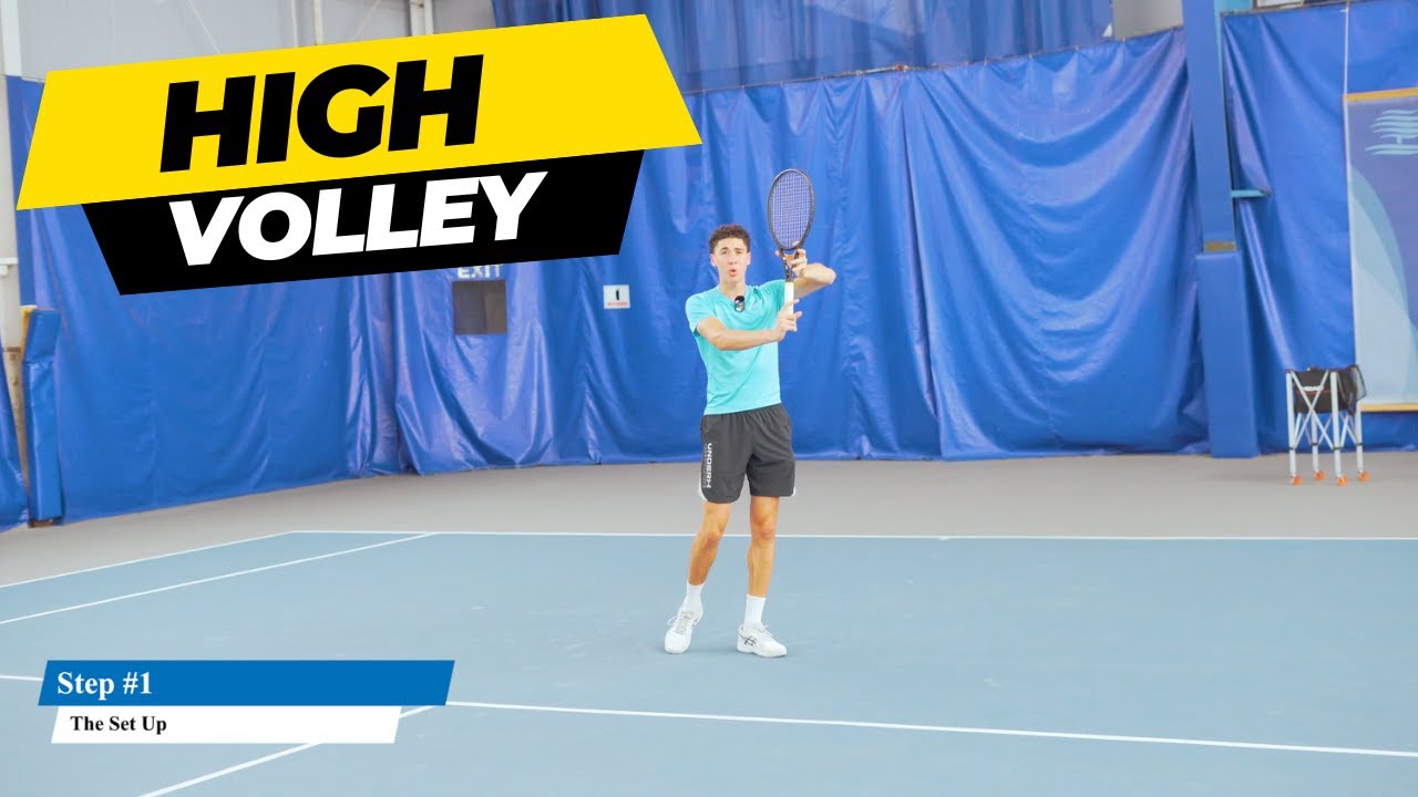 How To Hit A High One Handed Backhand Volley In 3 Steps - YouTube