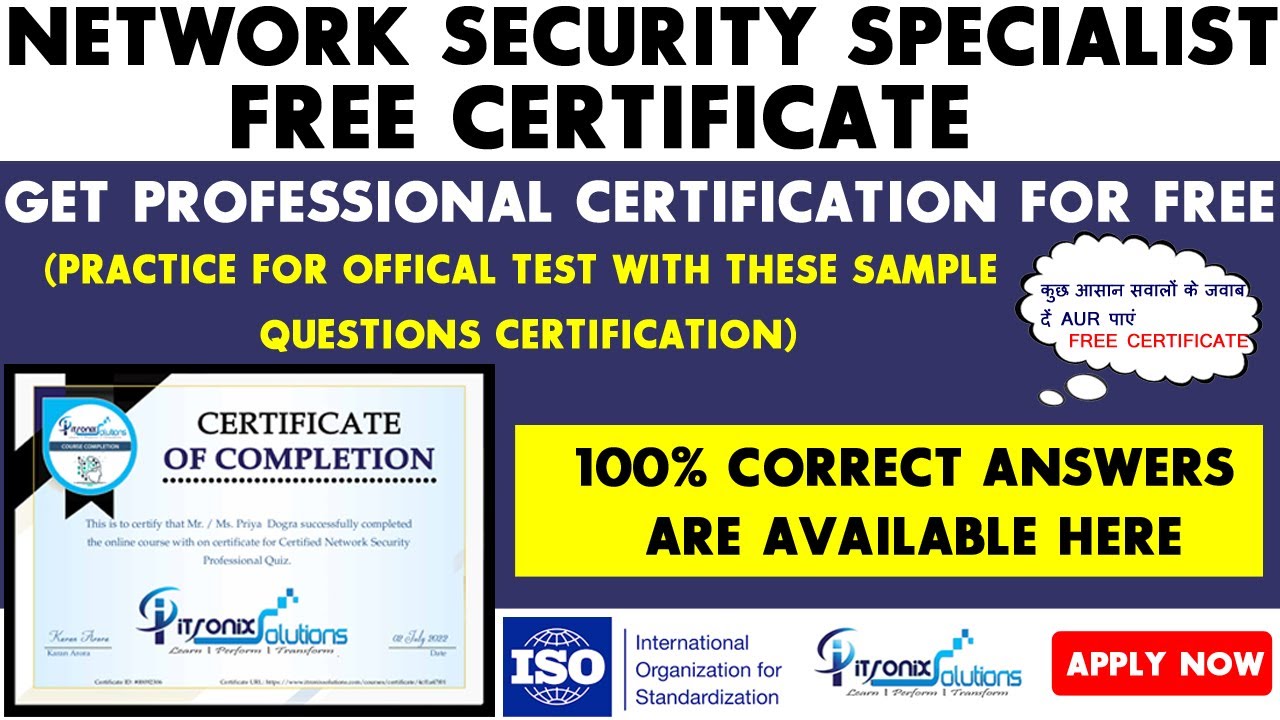 Network Security Professional Certification | Network Security Quiz ...
