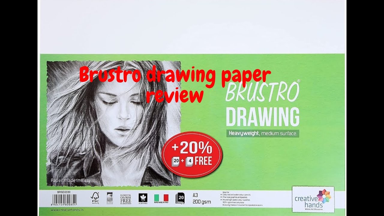 Brustro drawing paper review - YouTube
