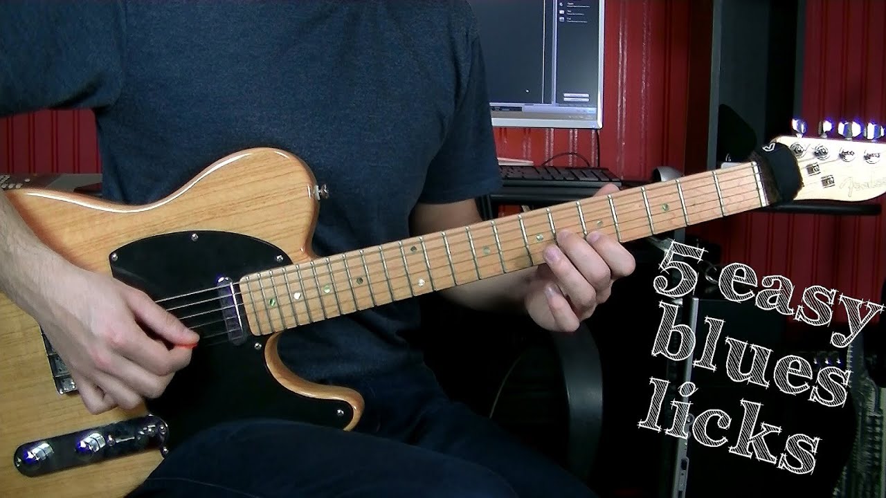 Blues Guitar Licks - 5 Easy Blues Licks - YouTube