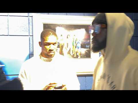 AWKWARD! Deontay Wilder BLANKS Anthony Joshua at Chisora Fight Arrival