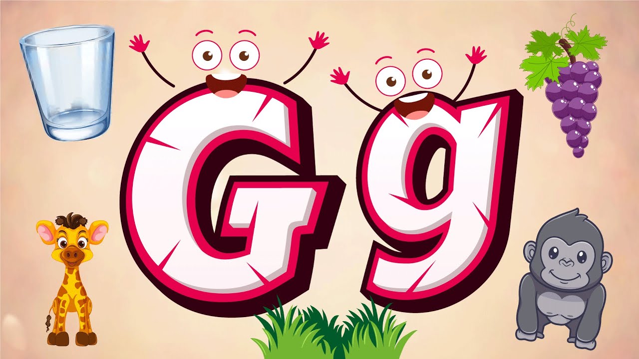 Letter G Writing Practice for Preschool & Primary | Learn G Words I ...