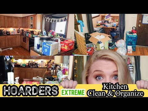 HOARDER!!! KITCHEN CLEANING & ORGANIZATION | CLEAN WITH ME | SAHM ...