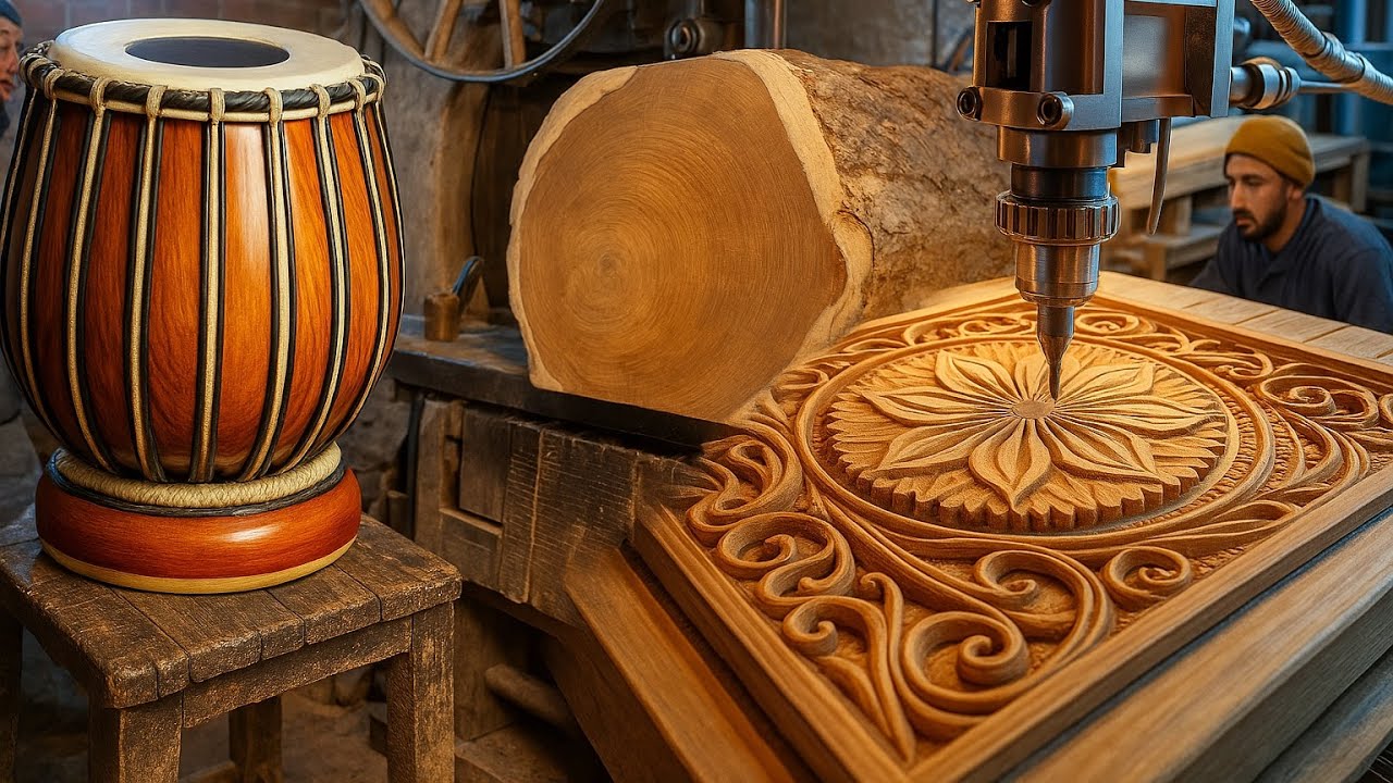 Fantastic Process of Making Wooden Dholak/Dhole by Talented Hands – How ...