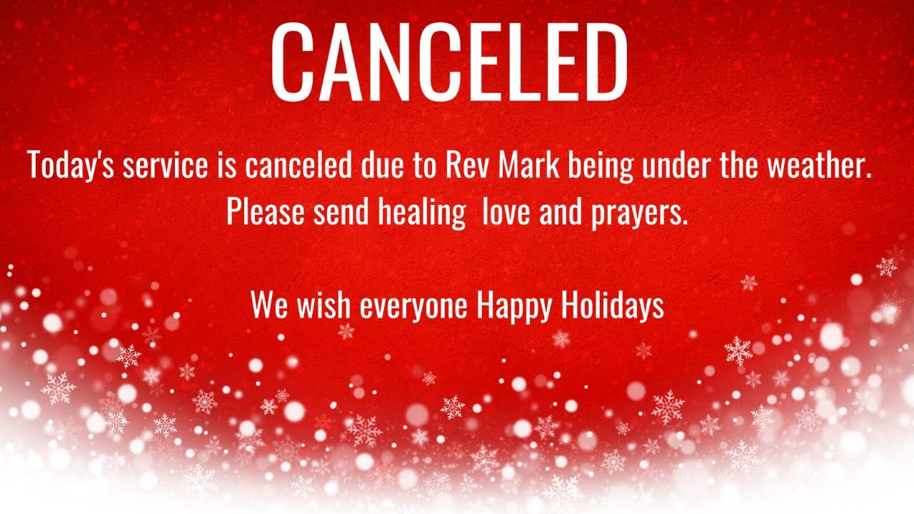 SUNDAY SERVICE CANCELED - YouTube