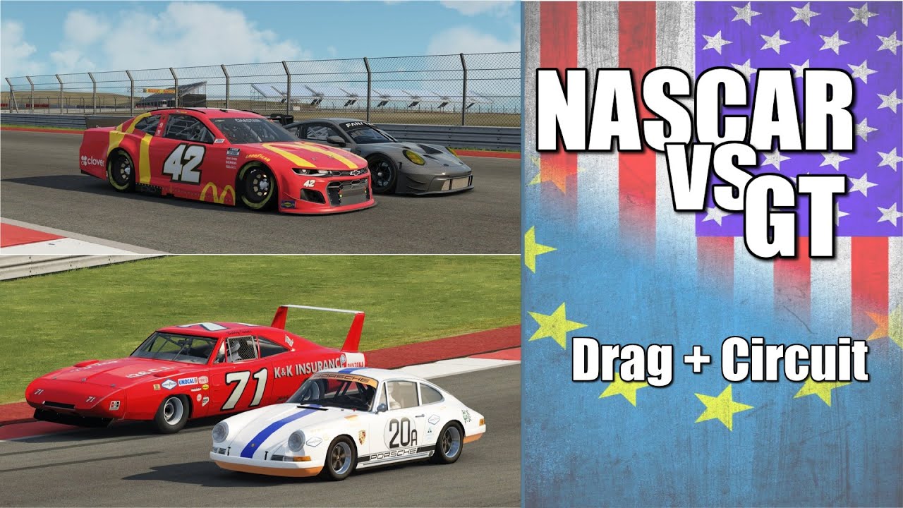 NASCAR vs GT Through Time | COTA and Dragstrip - YouTube